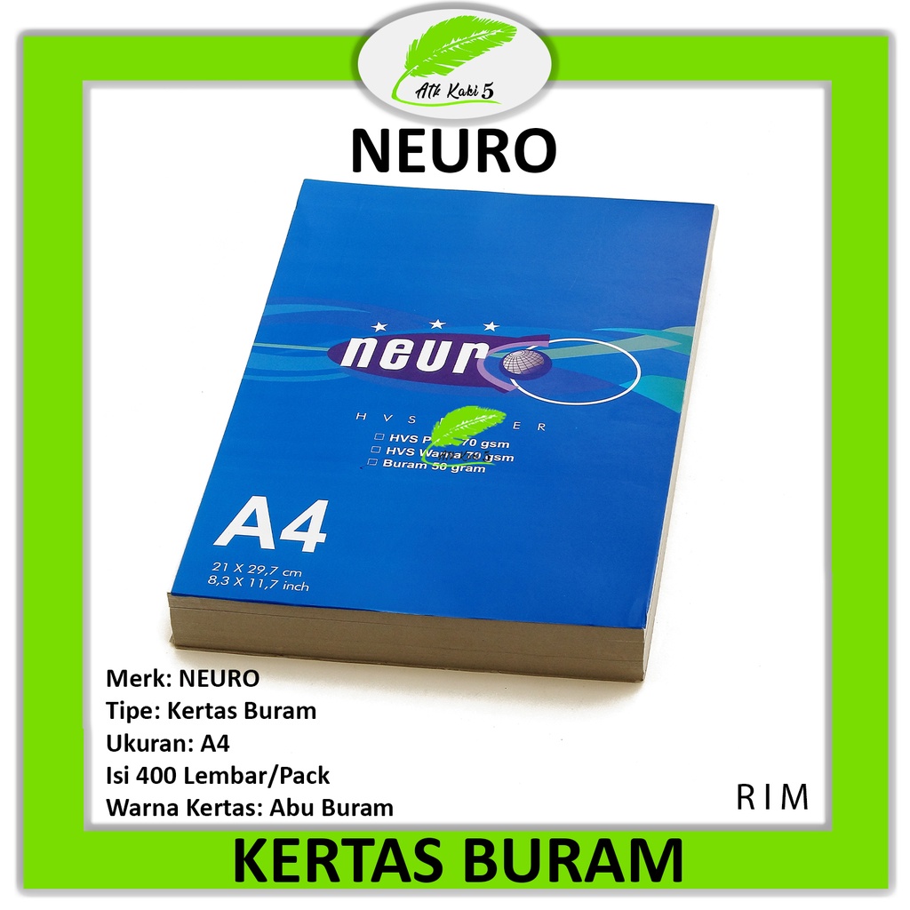 NEURO - Kertas Buram / Kertas Koran A4 - Pack | Lazada Indonesia