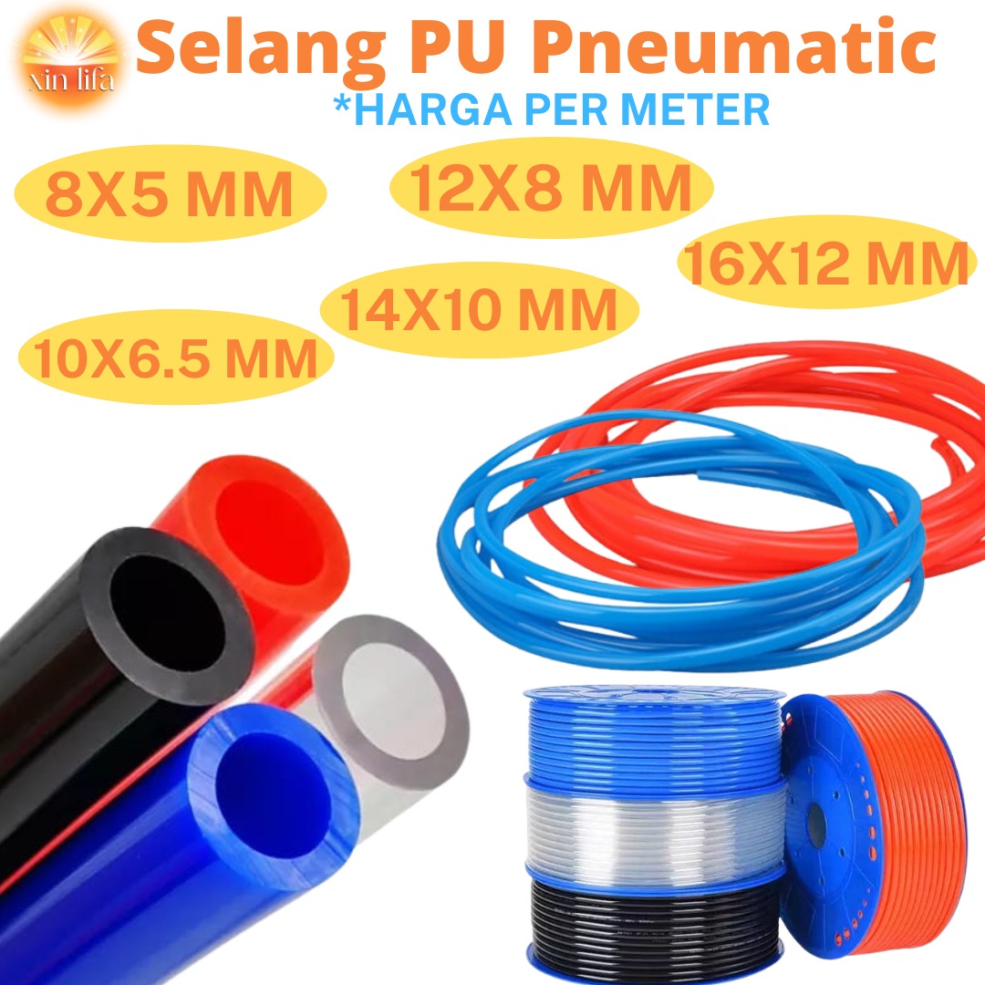 Hose PU selang PU Polyurethane Ukuran OD 8mm x 5mm Harga Per meter | Lazada Indonesia
