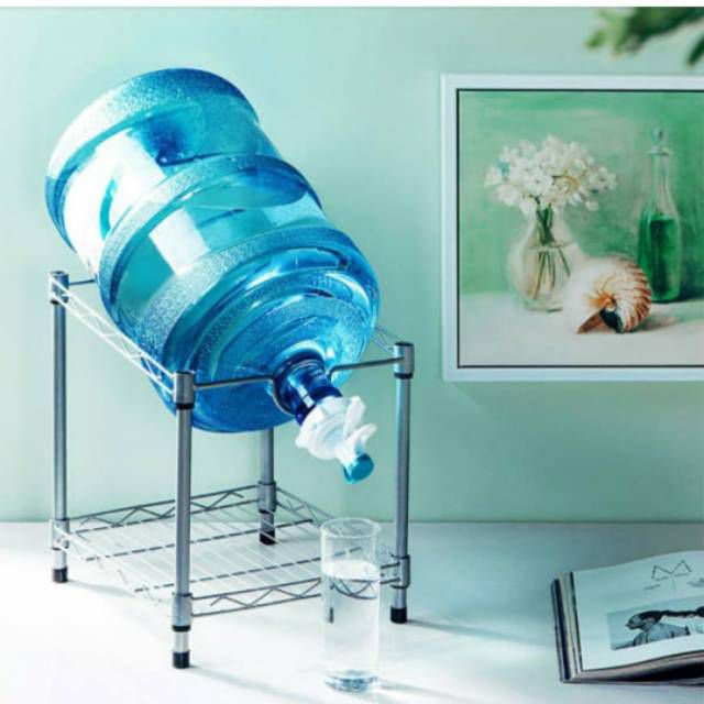 Krisbow Rak Galon single dengan Tutup Pancuran / Tempat Galon ...