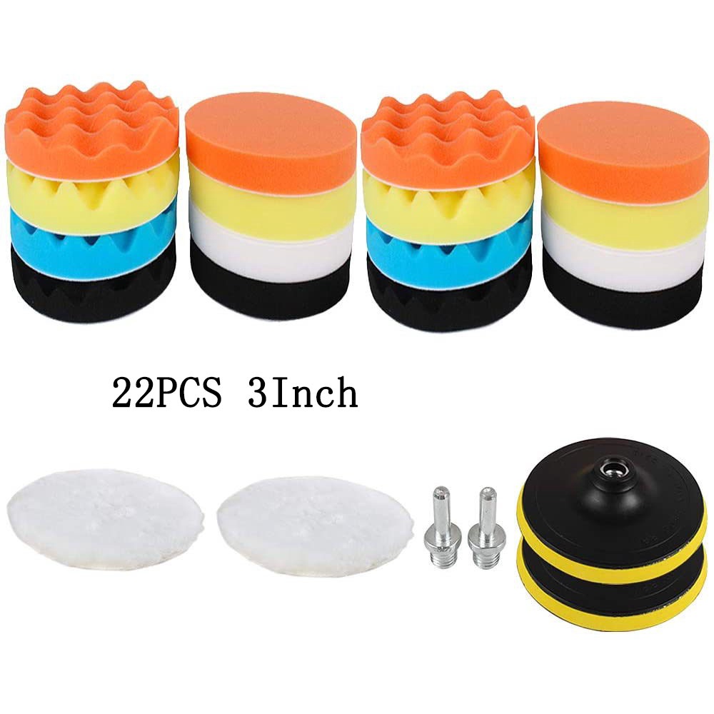 Set Busa Poles Polishing Woolen Body Motor & Mobil 3 Inch 7 Pcs ...