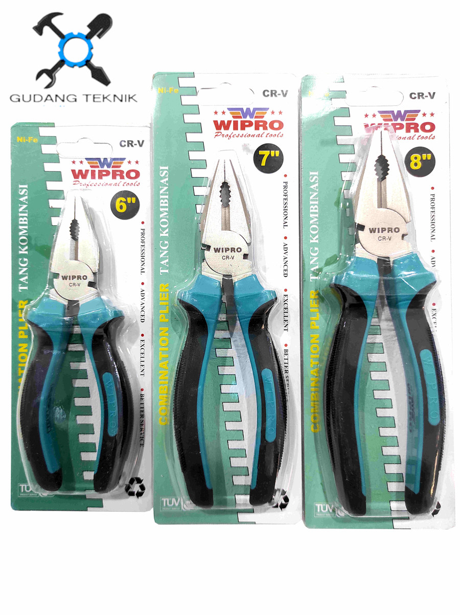 Tang Kombinasi 6" 7" 8" WIPRO / Tang Kombinasi Multifungsi 6 7 8 Inch ...