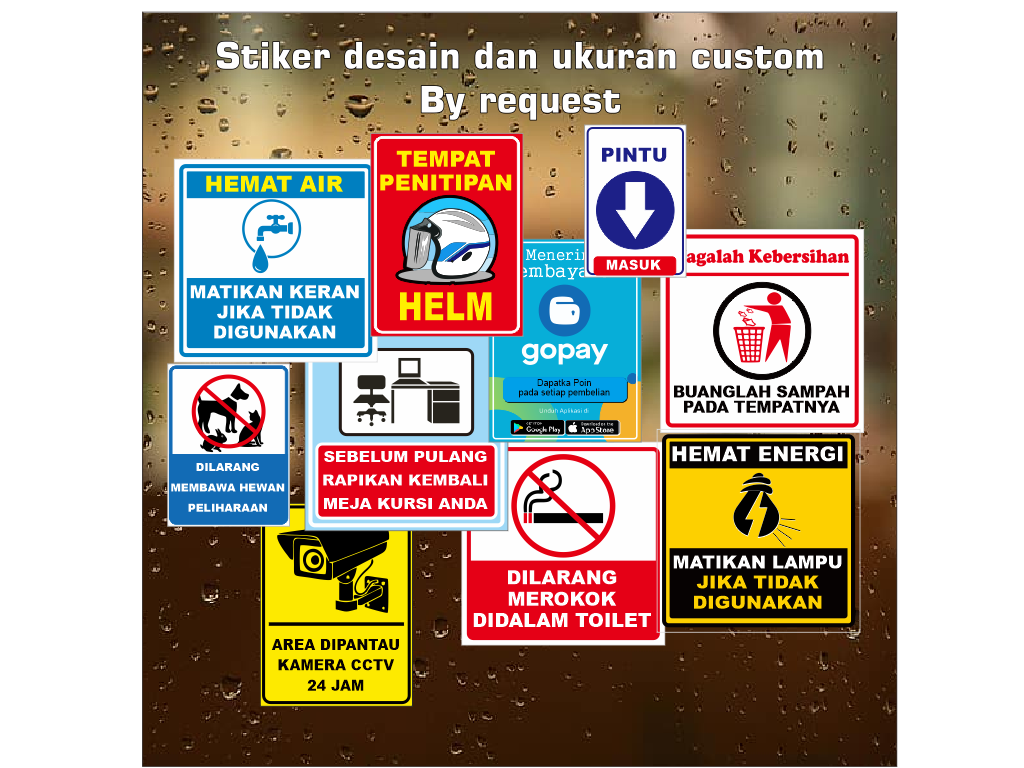 sticker custom by request | Lazada Indonesia