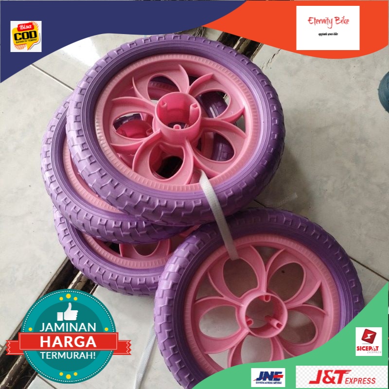 Ban Sepeda Anak Plastik Ukuran 12 inchi/ Ban Pushbike/ Roda Balance ...