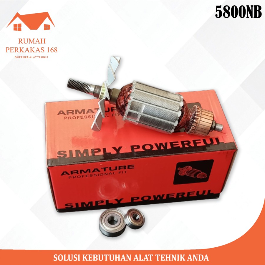 ARMATURE 5800 NB / ANGKER CIRCULAR SAW GERGAJI KAYU 7" MAKITA 5800NB ...