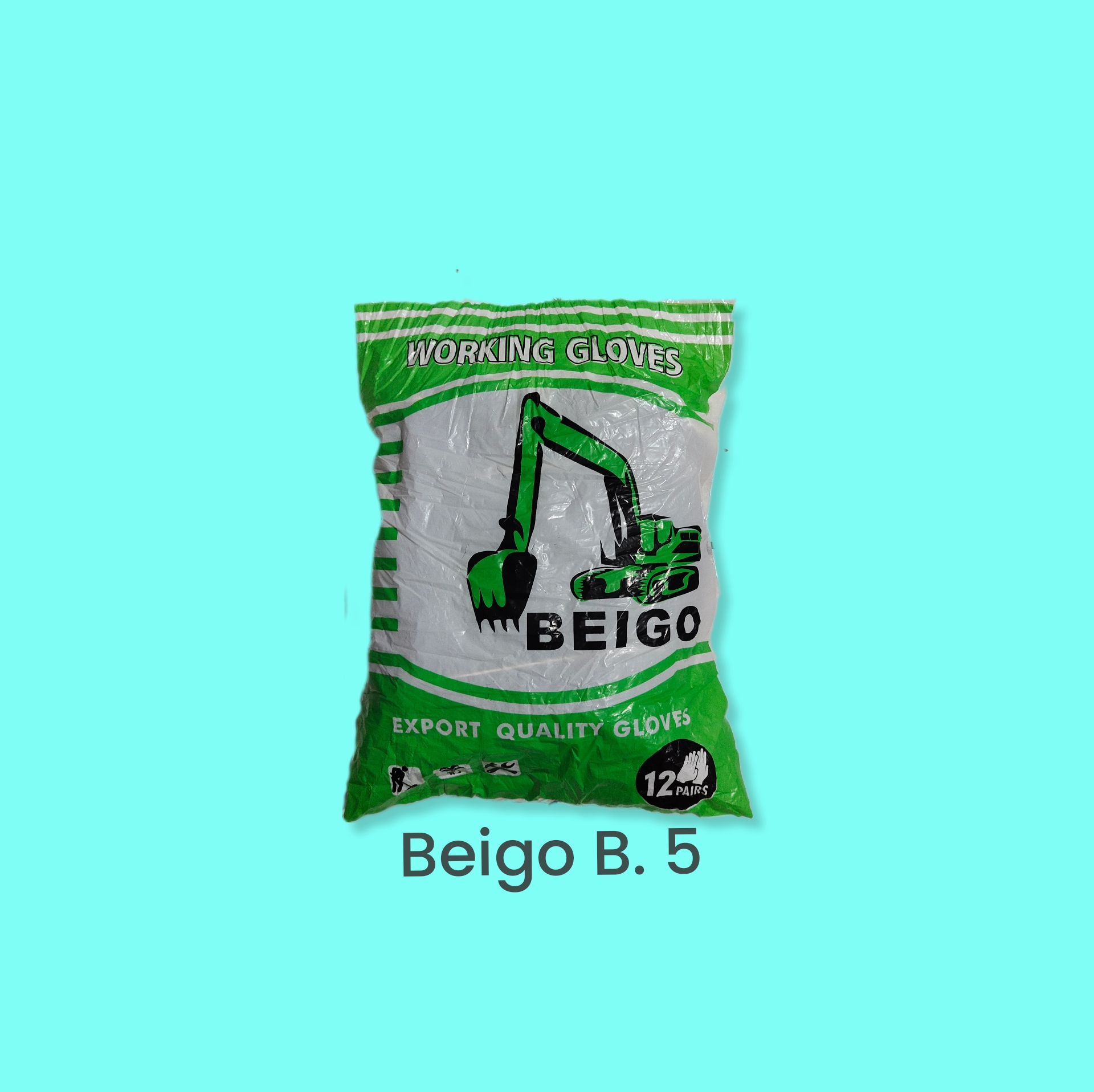 BEIGO benang 5 warna abu abu sarung tangan rajut / kerja | Lazada Indonesia