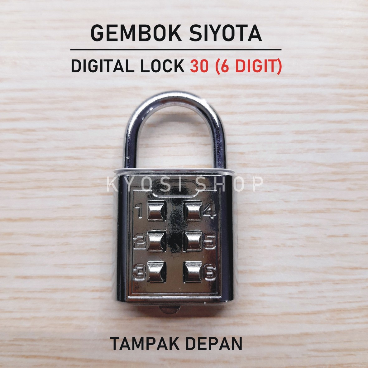 Gembok Digital Gembok PIN Angka Gembok Koper Gembok Rumah Pagar ...
