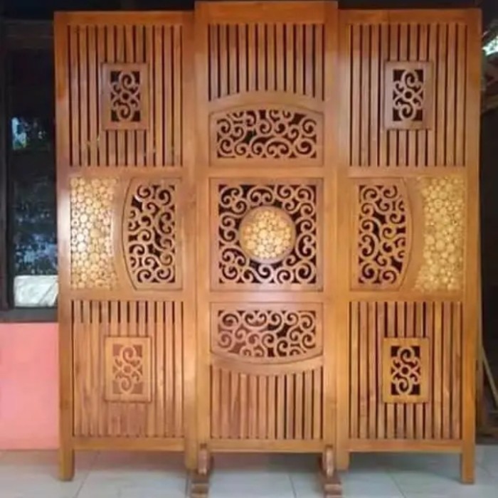 Penyekat Ruangan Minimalis Kayu Jati / Sketsel Ruang Minimalis | Lazada ...