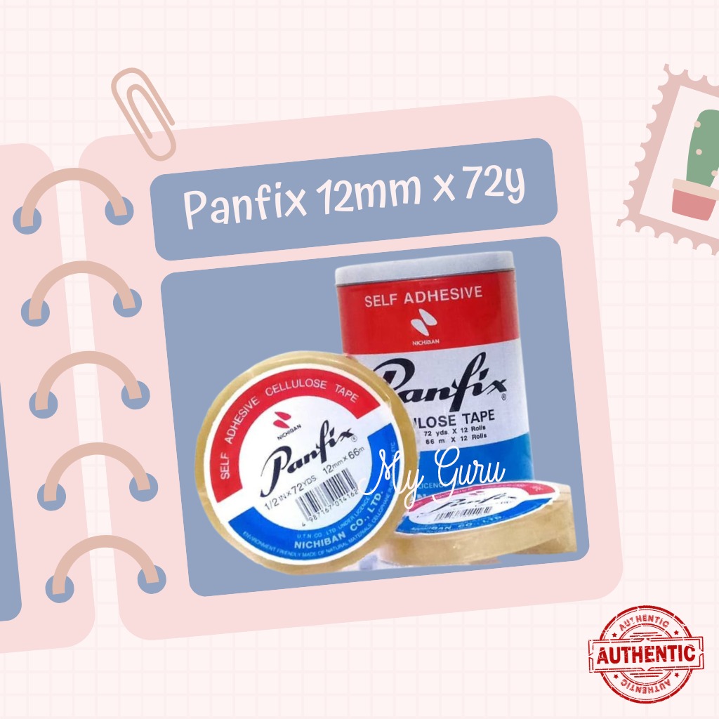 [ROL] PANFIX 1/2 INCH / 12 MM X 72 YARD SOLATIP / SELOTIP / ISOLASI ...