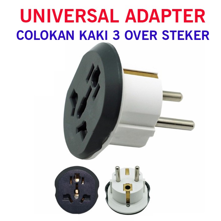 Over Steker Sambungan Colokan Kaki 3 Adapter 16A -250V | Lazada Indonesia