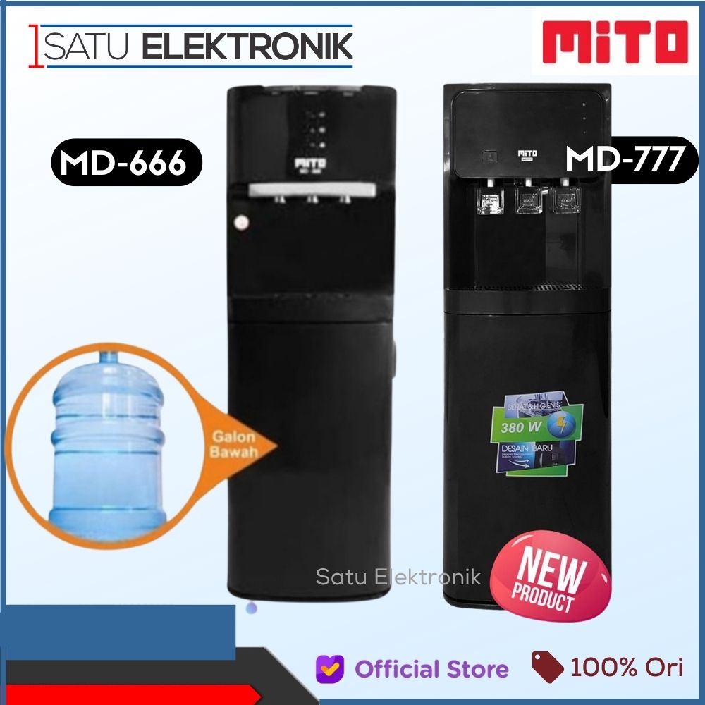 MITO MD666 Dispenser Galon Bawah 3in1 Hot Normal Cool MD 777 3 kran ...