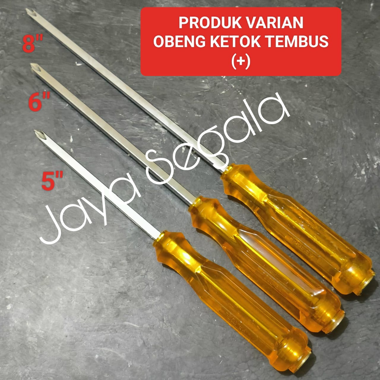 Obeng ketok tembus Plus + 5" 6" 8" inch Getok Pukul Screwdriver ...