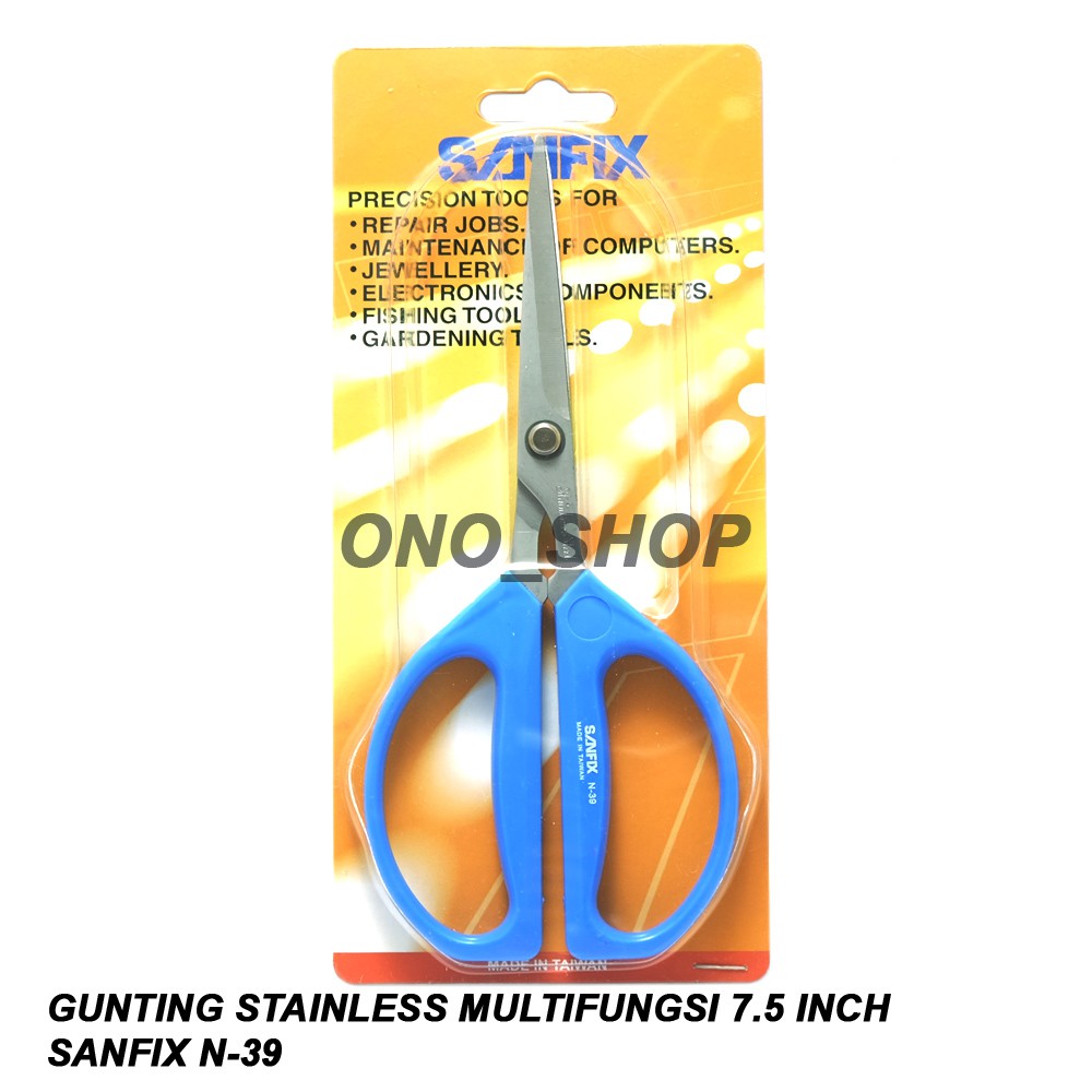 Gunting Stainless Multifungsi 7.5 Inch Sanfix N-39 | Lazada Indonesia