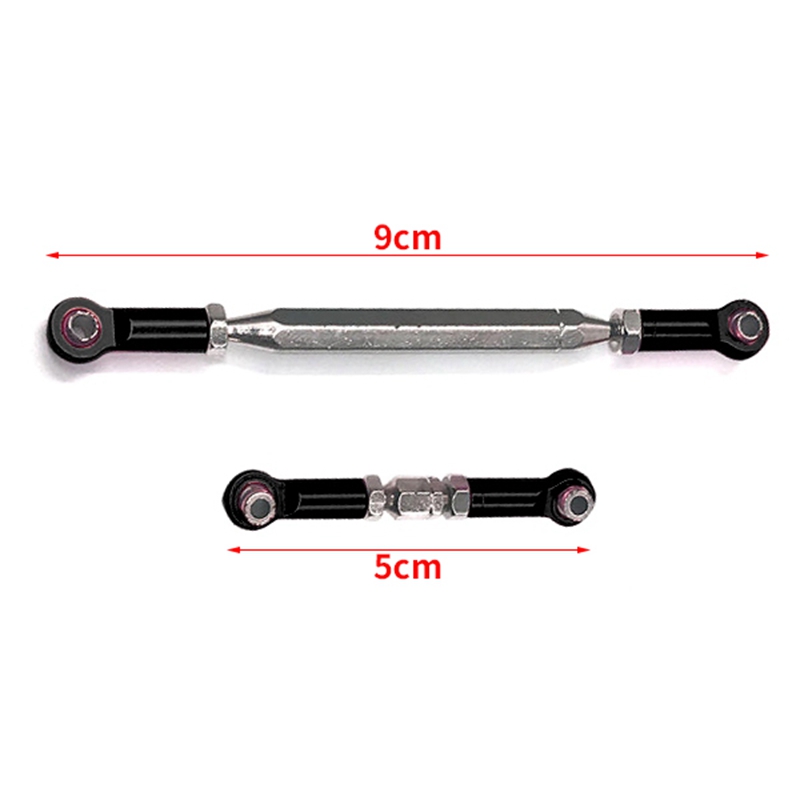 2PCS Metal Tie Rod Universal Upgraded Servo Steering Pull Rods ...