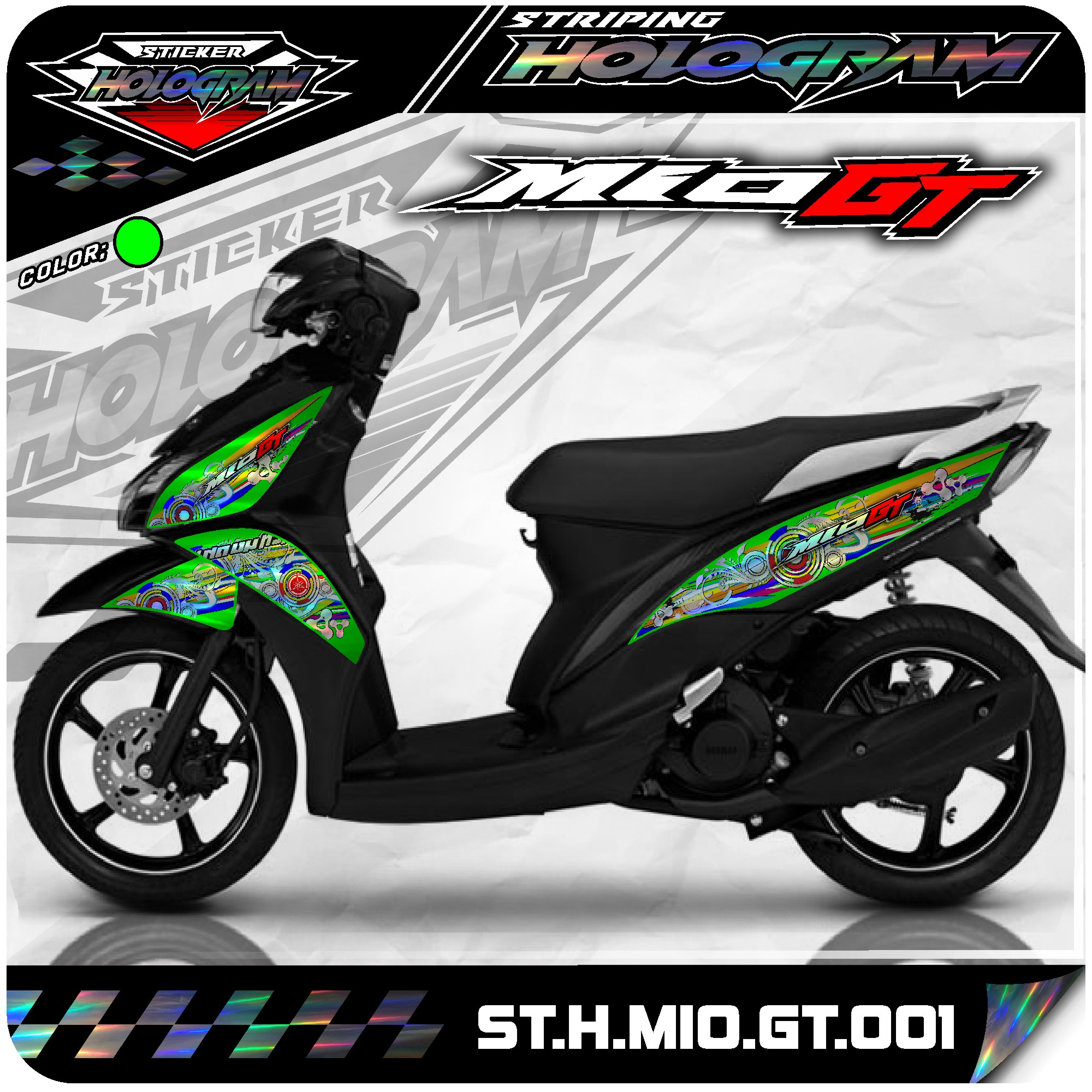 Mio Sticker Striping Mio GT Sticker Motor Yamaha Mio GT Variasi ...