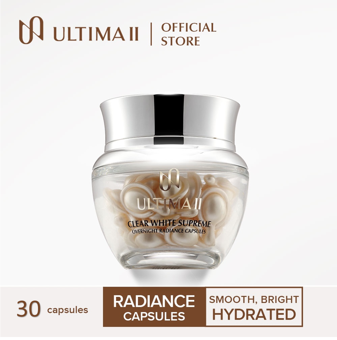 Ultima II Clear White Supreme Overnight Radiance Capsules | Lazada ...