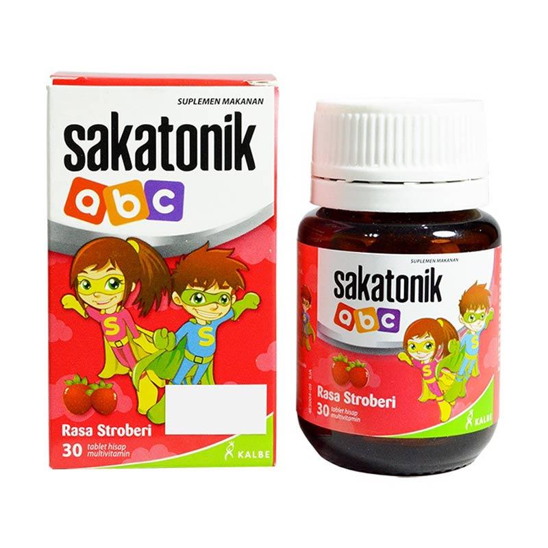 Sakatonik ABC Multivitamin Anak 30 TABLET RASA STRAWBERRY | Lazada ...