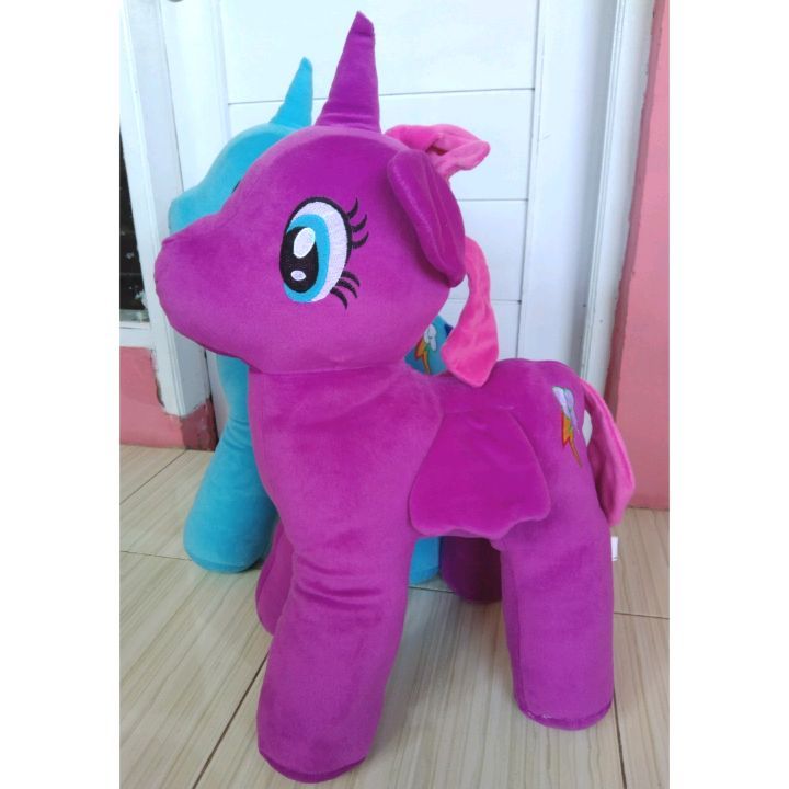 BONEKA KUDA PONI MY LITTLE PONY JUMBO BESAR UNGU PURPLE | Lazada Indonesia