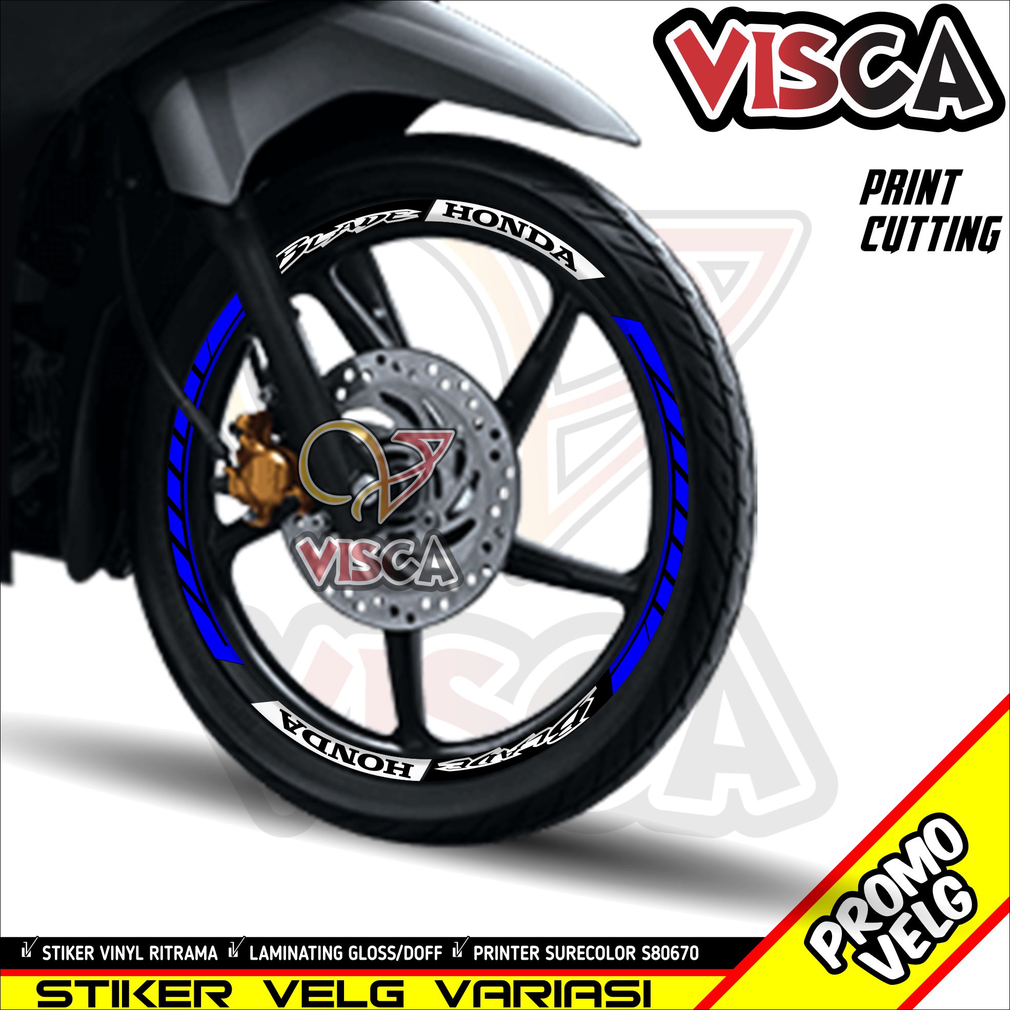 Stiker Velg List Velg Motor Stiker Velg Bladee Hitech 2 | Lazada Indonesia
