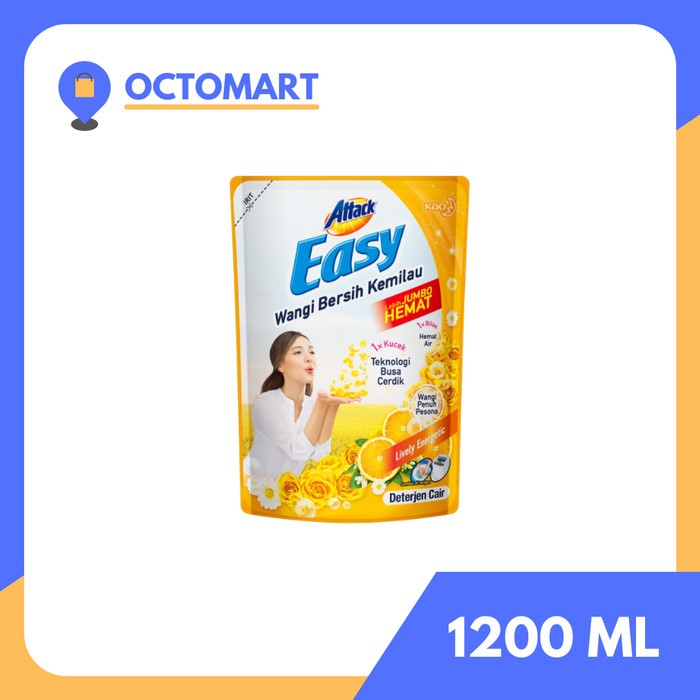 ATTACK Easy Liquid / Deterjen Cair 1200ML | Lazada Indonesia