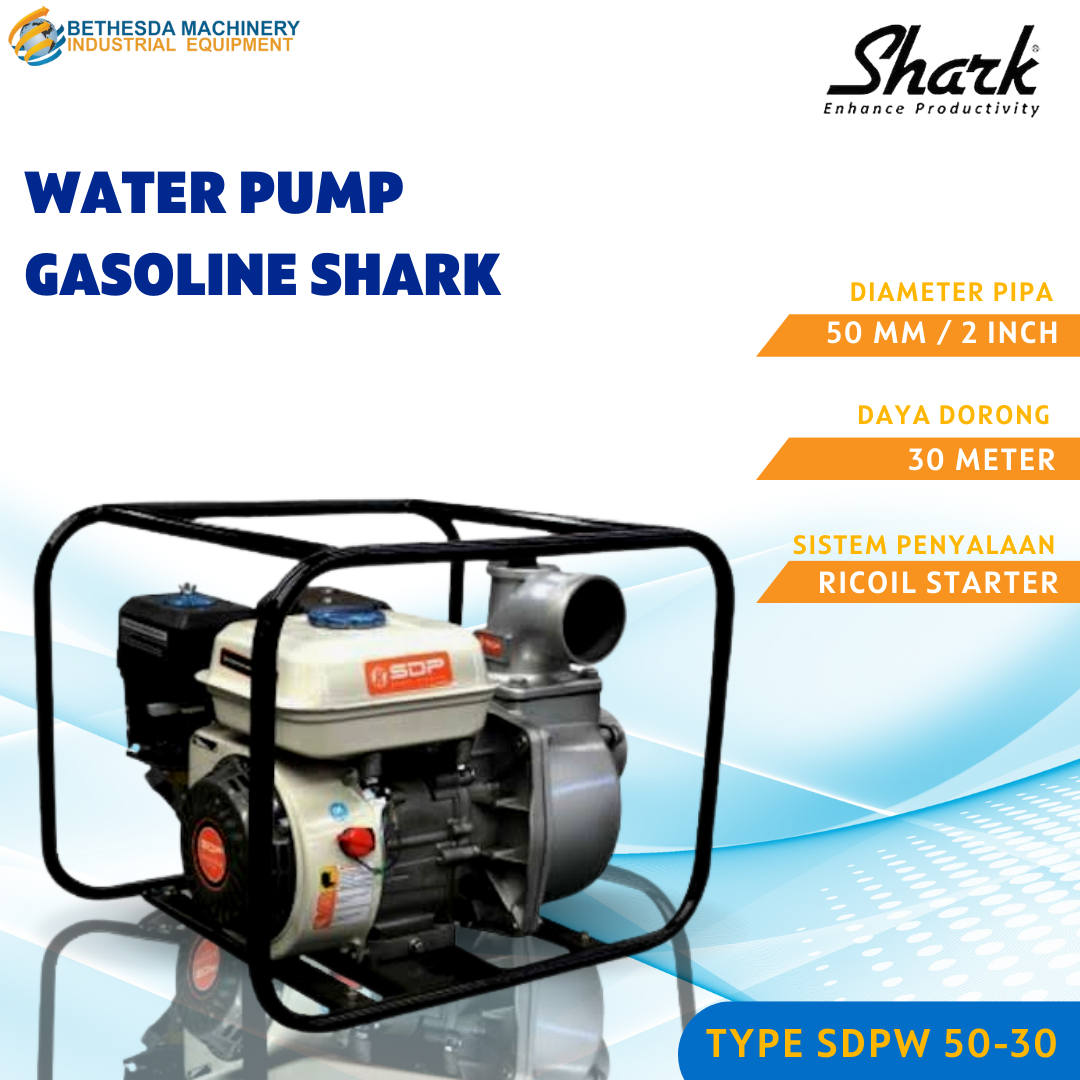 Pompa Air sawah 2/3 Inch Shark SDPW 50-30 Pompa Alcon Irigasi | Lazada ...