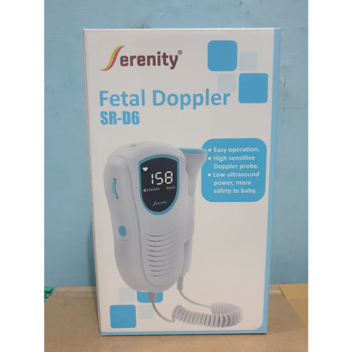 FETAL DOPPLER / CEK DETAK JANTUNG BAYI SERENITY SR-D6 DAN HI BEBE BT ...