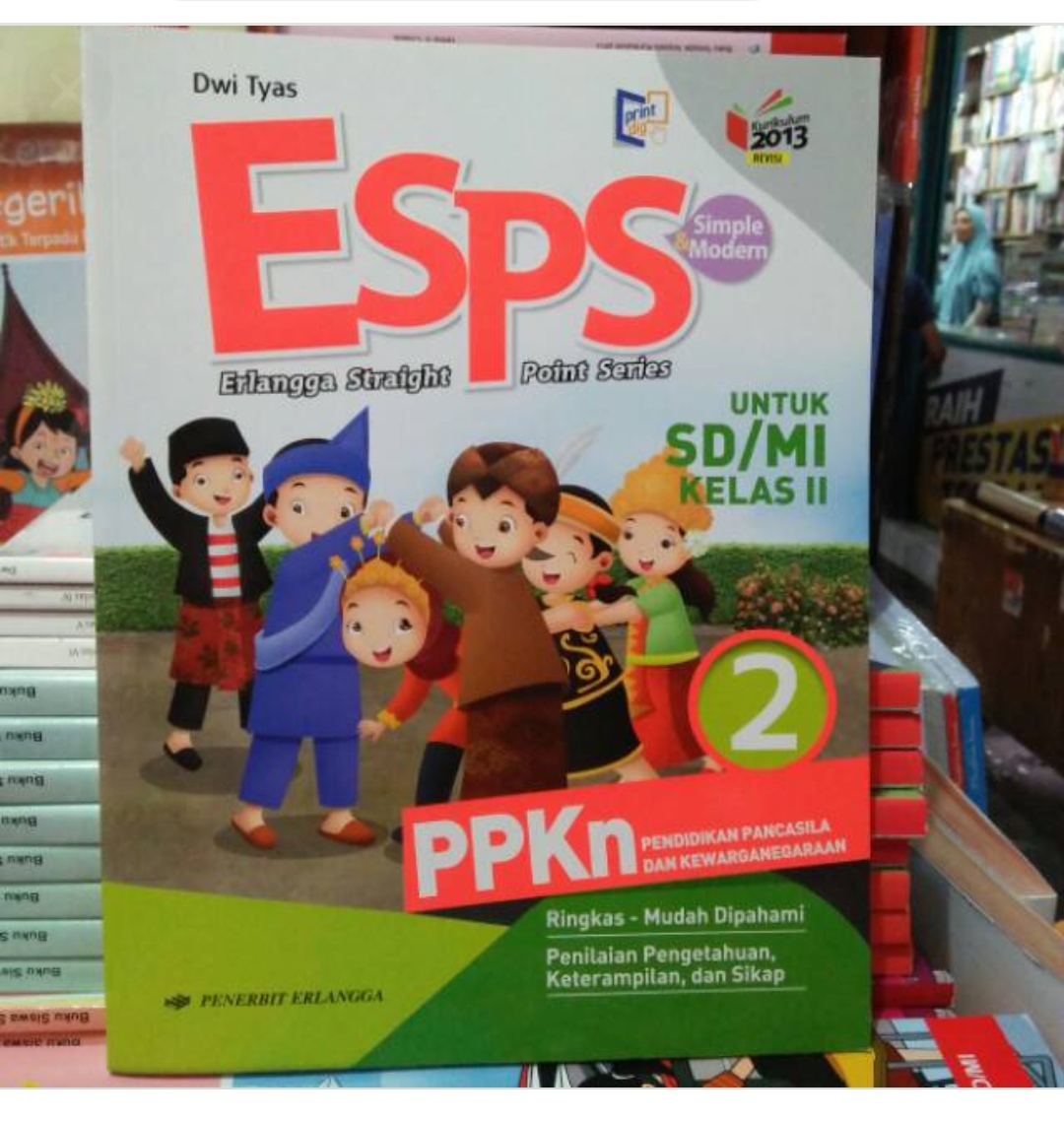 Buku Erlangga ESPS PPKn Kelas 2 SD MI | Lazada Indonesia