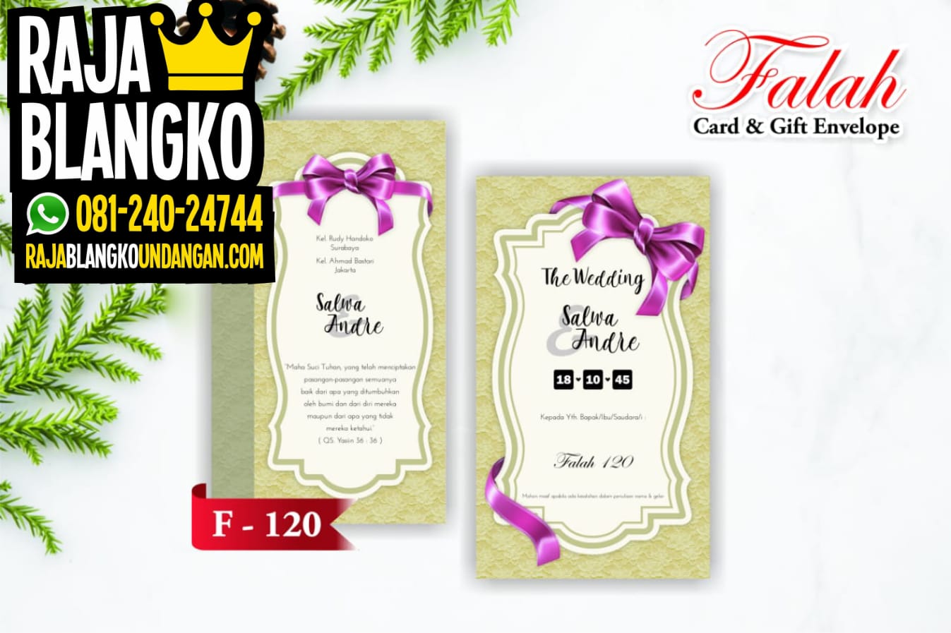 Blangko Undangan Murah FALAH 120 | Raja Undangan | Lazada Indonesia