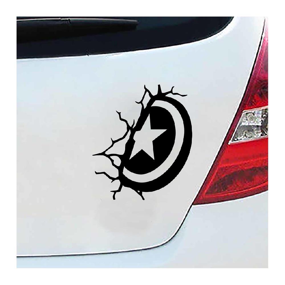 Cutting Stiker Vinyl Captain America Sticker Mobil Tameng Retak ...
