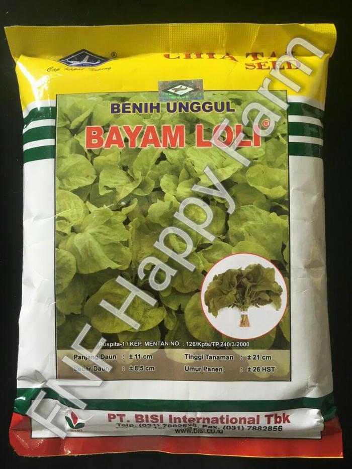 Benih Bayam Loli kemasan 500gram | Lazada Indonesia