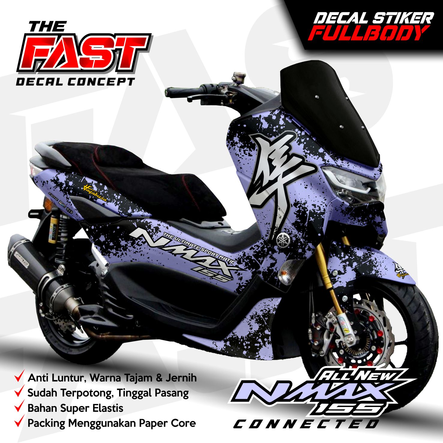 TERBARU Decal Sticker Yamaha Nmax 155 New Fullbody Hayabusa Decal ...