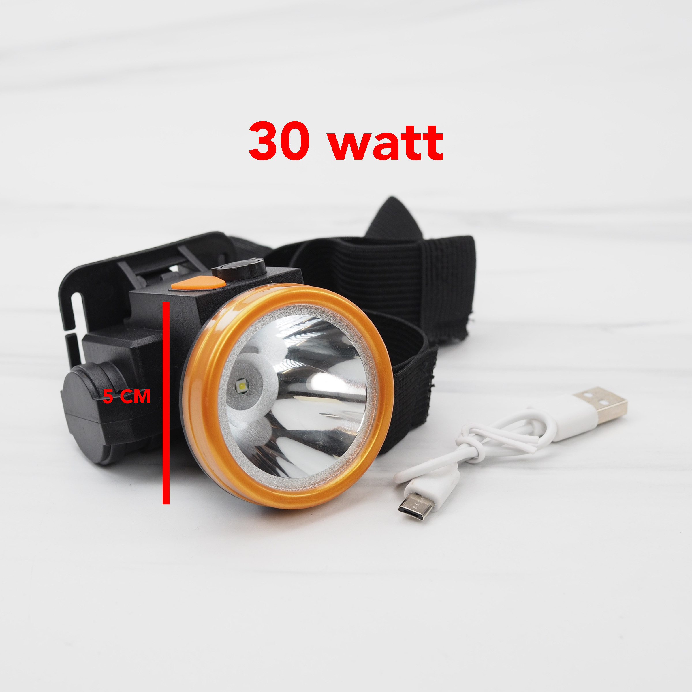 Senter Kepala 30w 50w 80w 100w LED Headlamp Lampu Kepala Super Terang ...