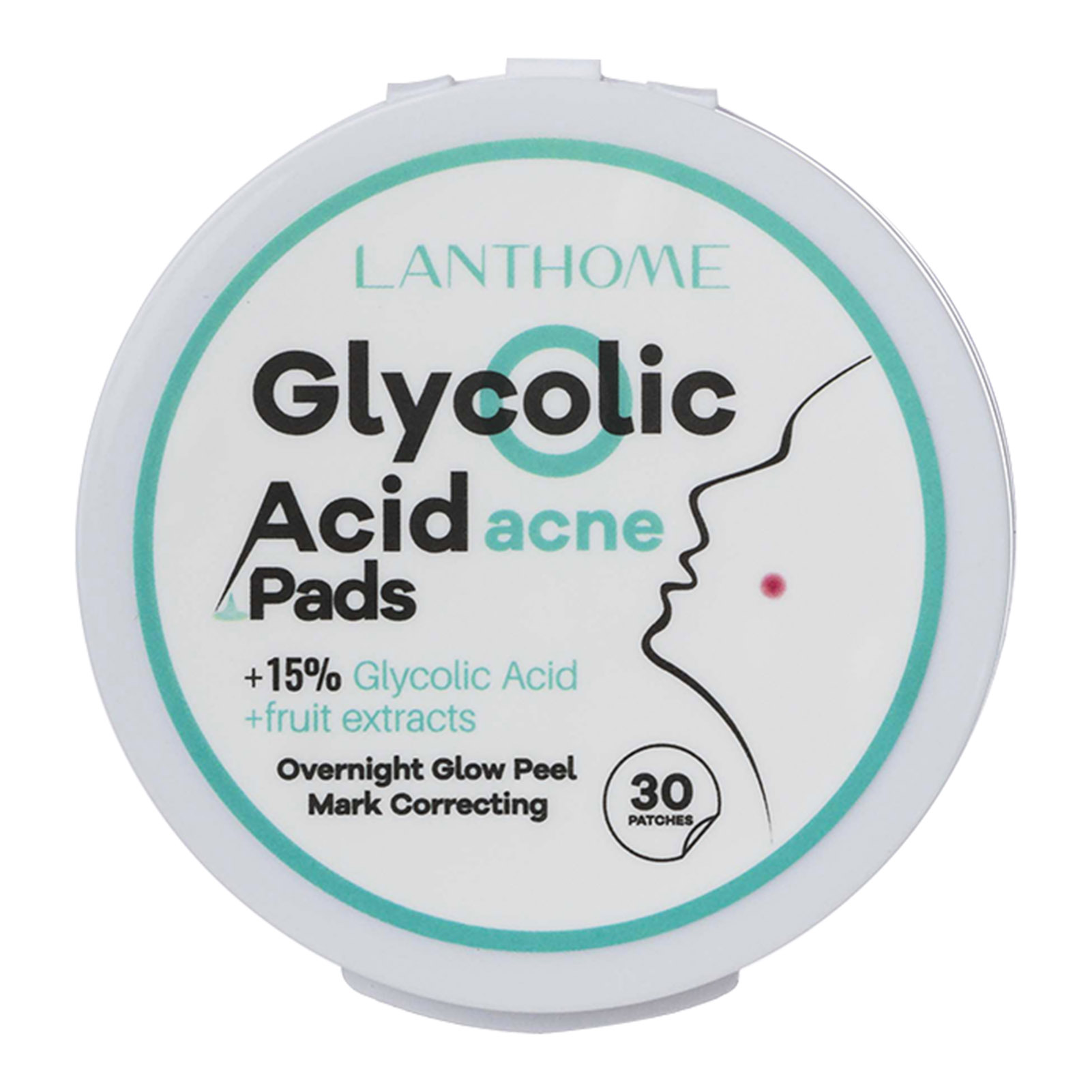 LANTHOME 30 Patches Glycolic Acid Pads Control Acne Unclog Pores Acne ...