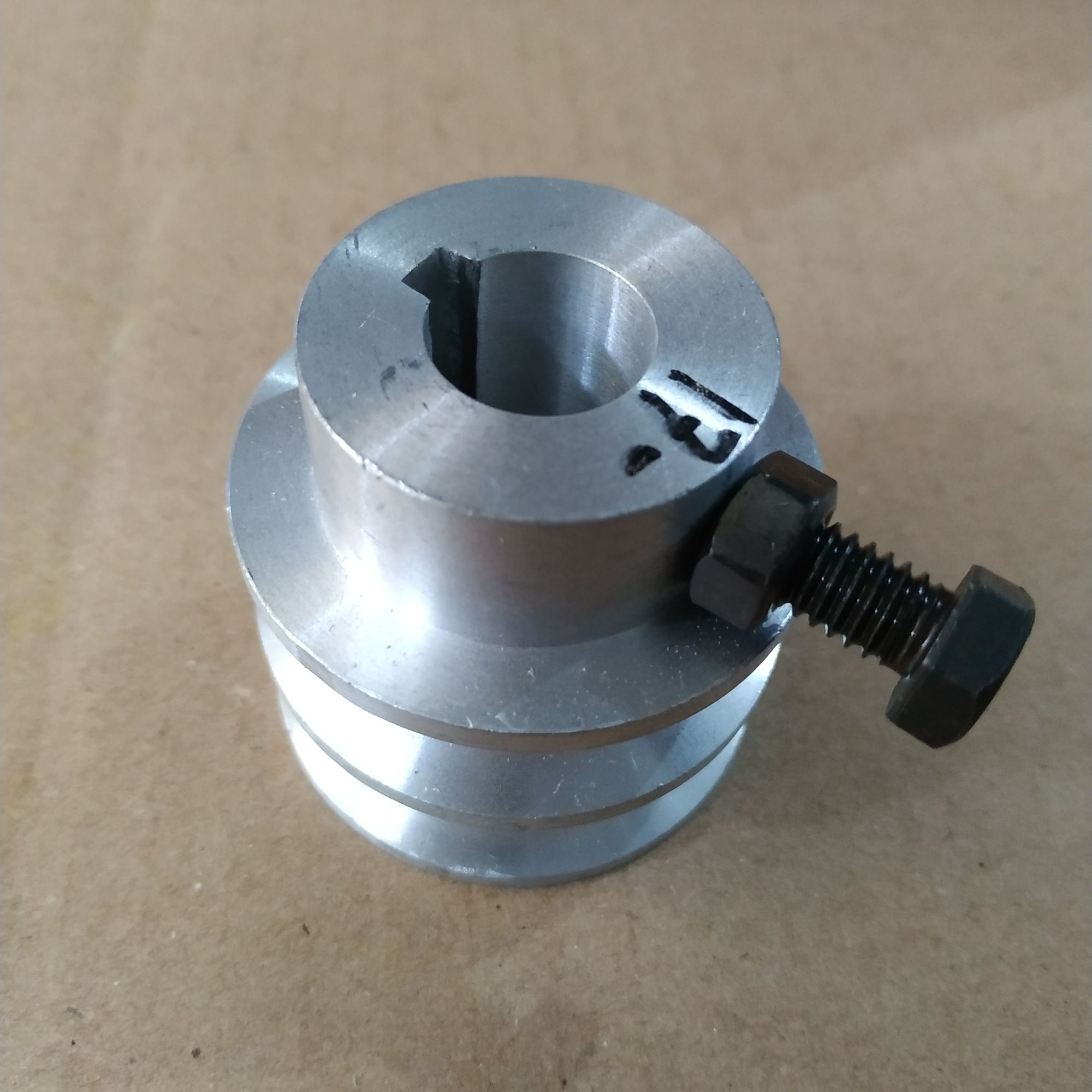 Pulley pully 2 inch as 17 mm jalur A2 PADAT poly pully alumunium ...