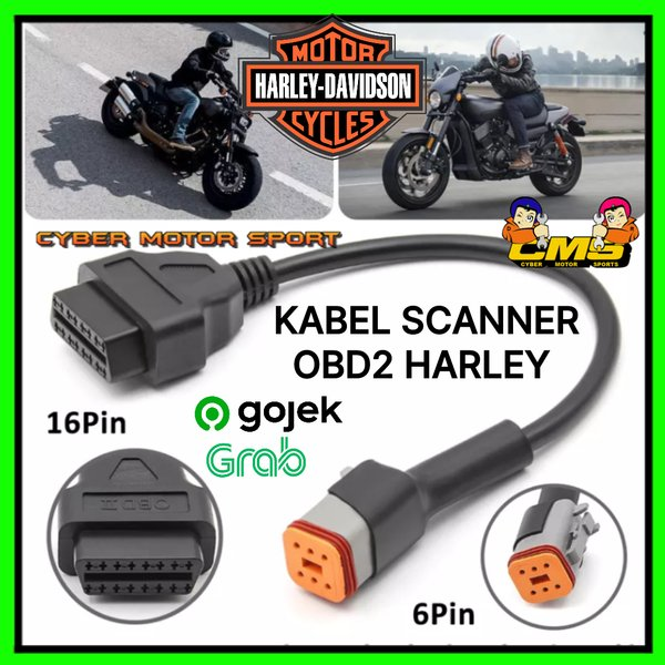 Harley davidson Kabel scanner motor Harley davidson obd2 ke 6pin. dyna ...