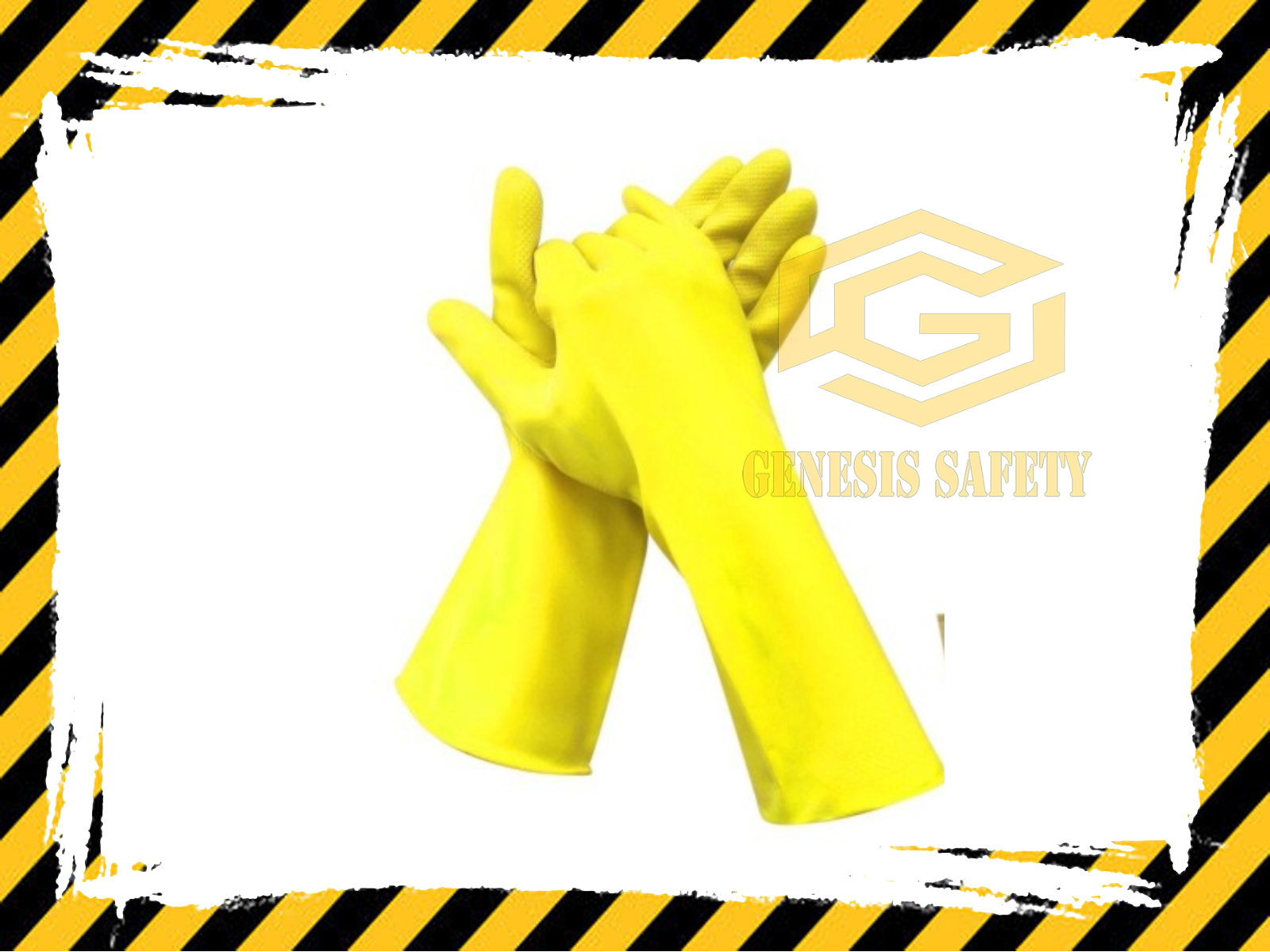 SARUNG TANGAN KARET-LATEX-RUBBER SERBAGUNA 16 INCHI WARNA KUNING DAN ...