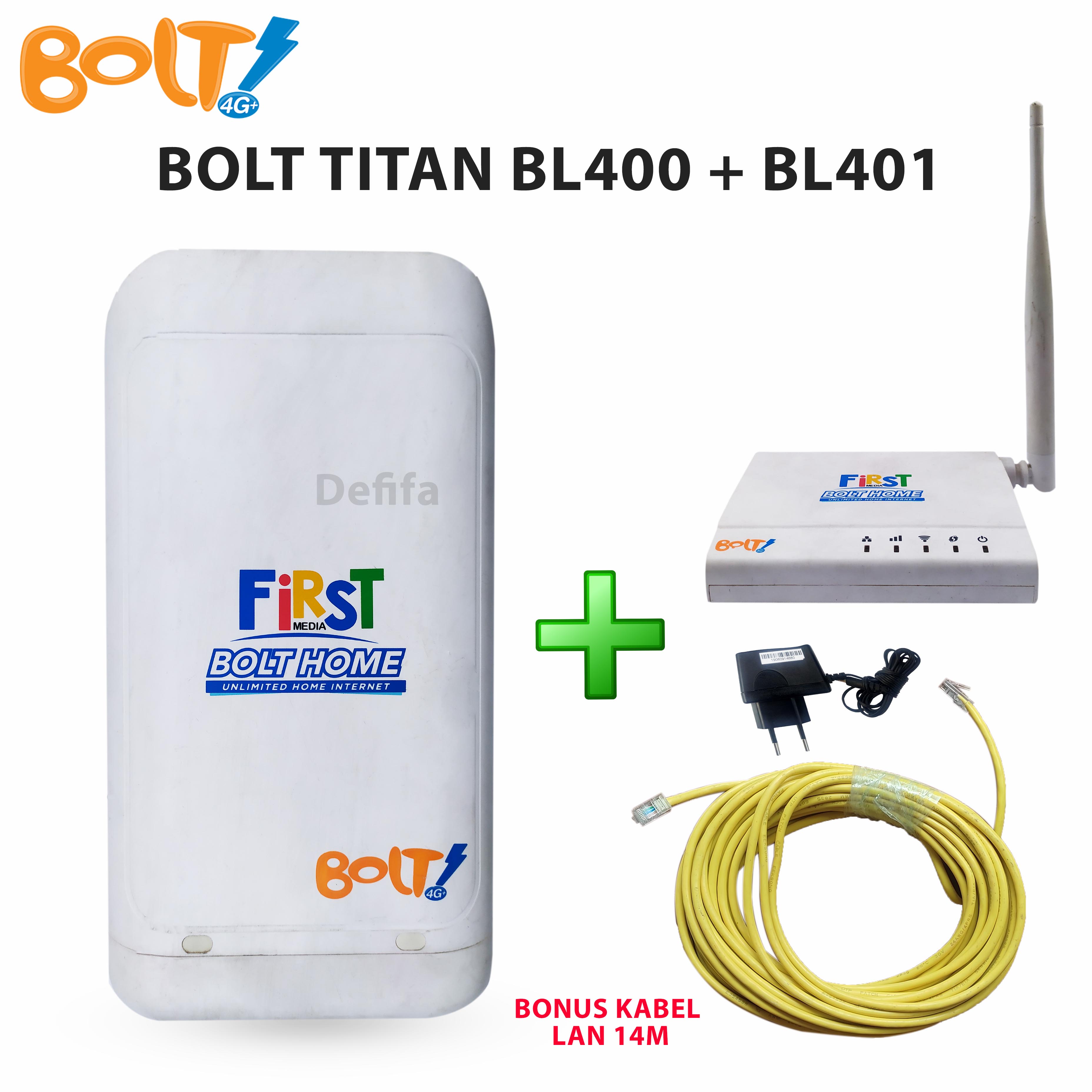 Paket Modem Router BOLT TITAN BL401 BL400 UNLOCK Wifi Wireles | Lazada ...