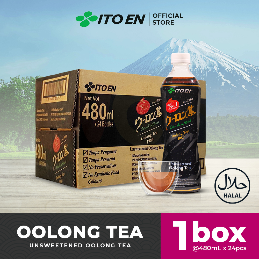 ITO EN Oolong Tea No Sugar 480ml isi 24 pcs | Lazada Indonesia