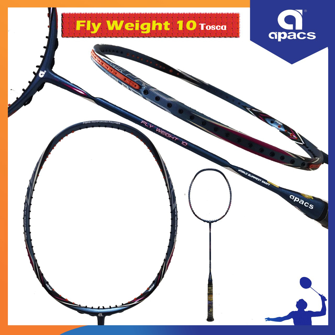 ORIGINAL APACS FLY WEIGHT 10 RAKET BADMINTON | Lazada Indonesia