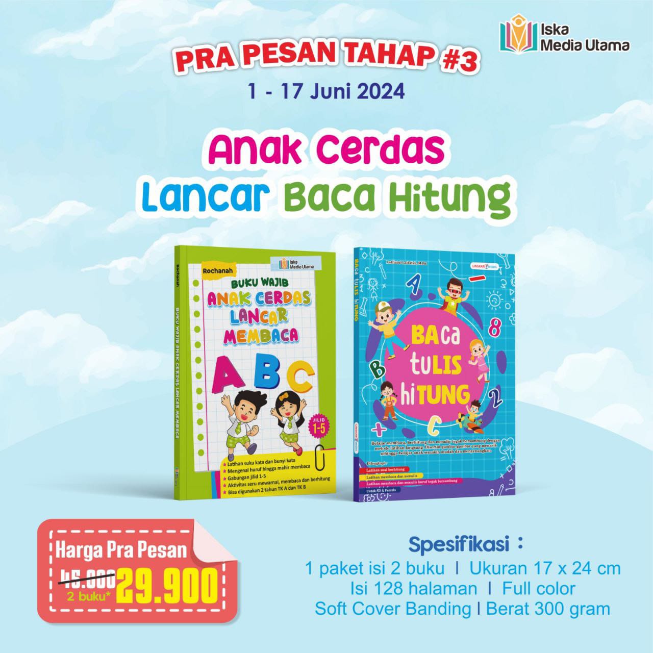 Family Anak Cerdas Lancar Membaca ABC Iska Media Utama | Lazada Indonesia