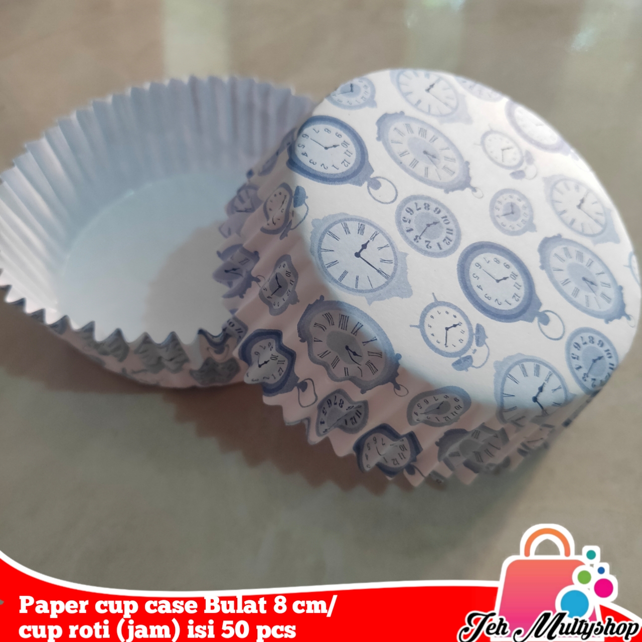 Paper cup case Bulat 8 cm/cup roti (jam) isi 50 pcs | Lazada Indonesia