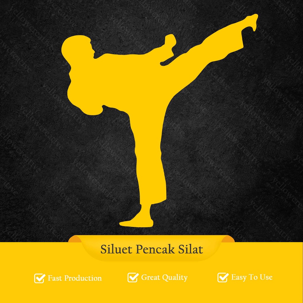 Siluet Pencak Silat - Bahan Dekorasi Mahar | Lazada Indonesia