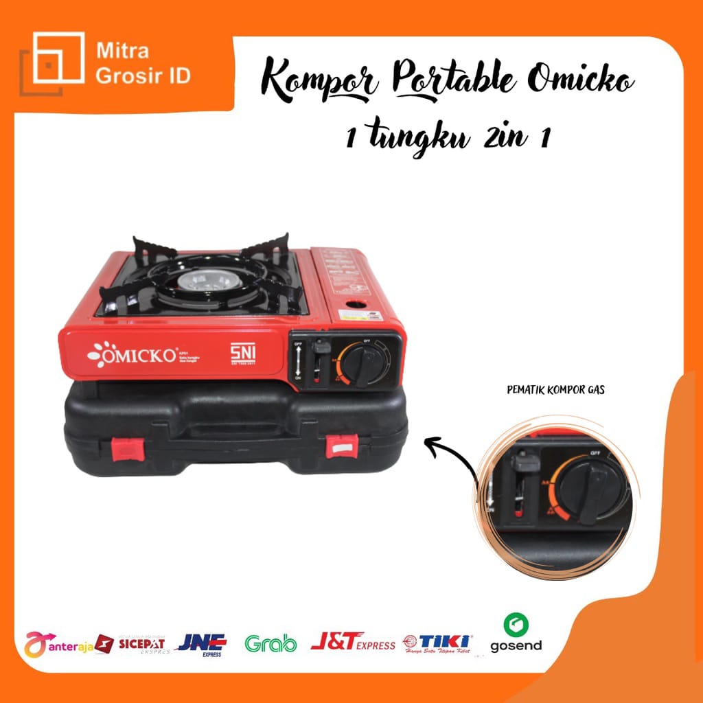 Kompor Portable OMICKO 1 Tungku 2IN1 | Lazada Indonesia