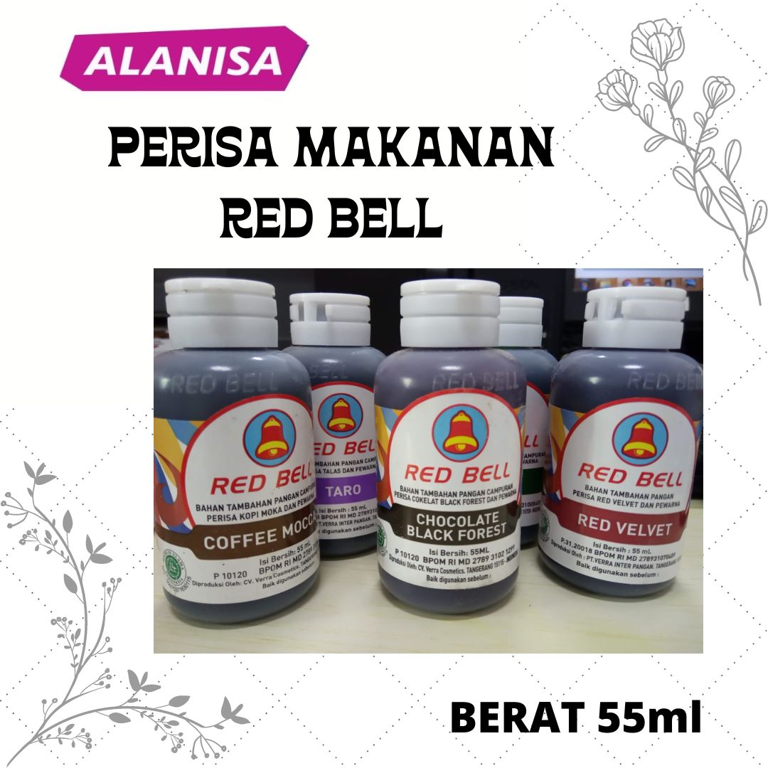 PERISA MAKANAN MERK RED BELL 55ML, BAHAN TAMBAHAN PANGAN RED BELL ...