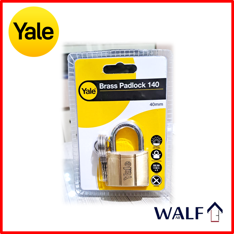 Gembok Yale Brass Padlock Outdoor 40 mm V140.40 | Lazada Indonesia