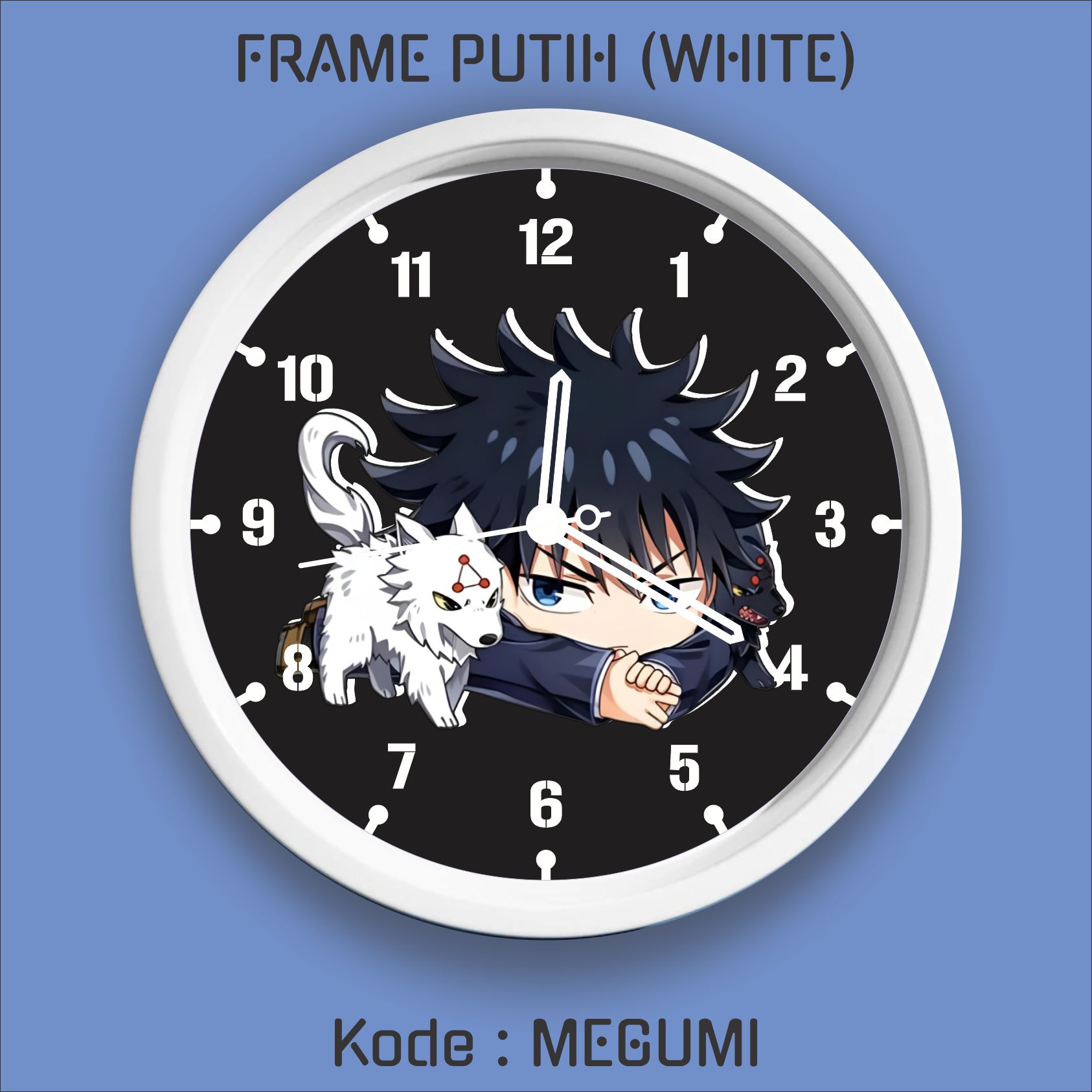 Jam Dinding Jujutsu Kaisen Gojo Satoru Sukuna Megumi | Lazada Indonesia