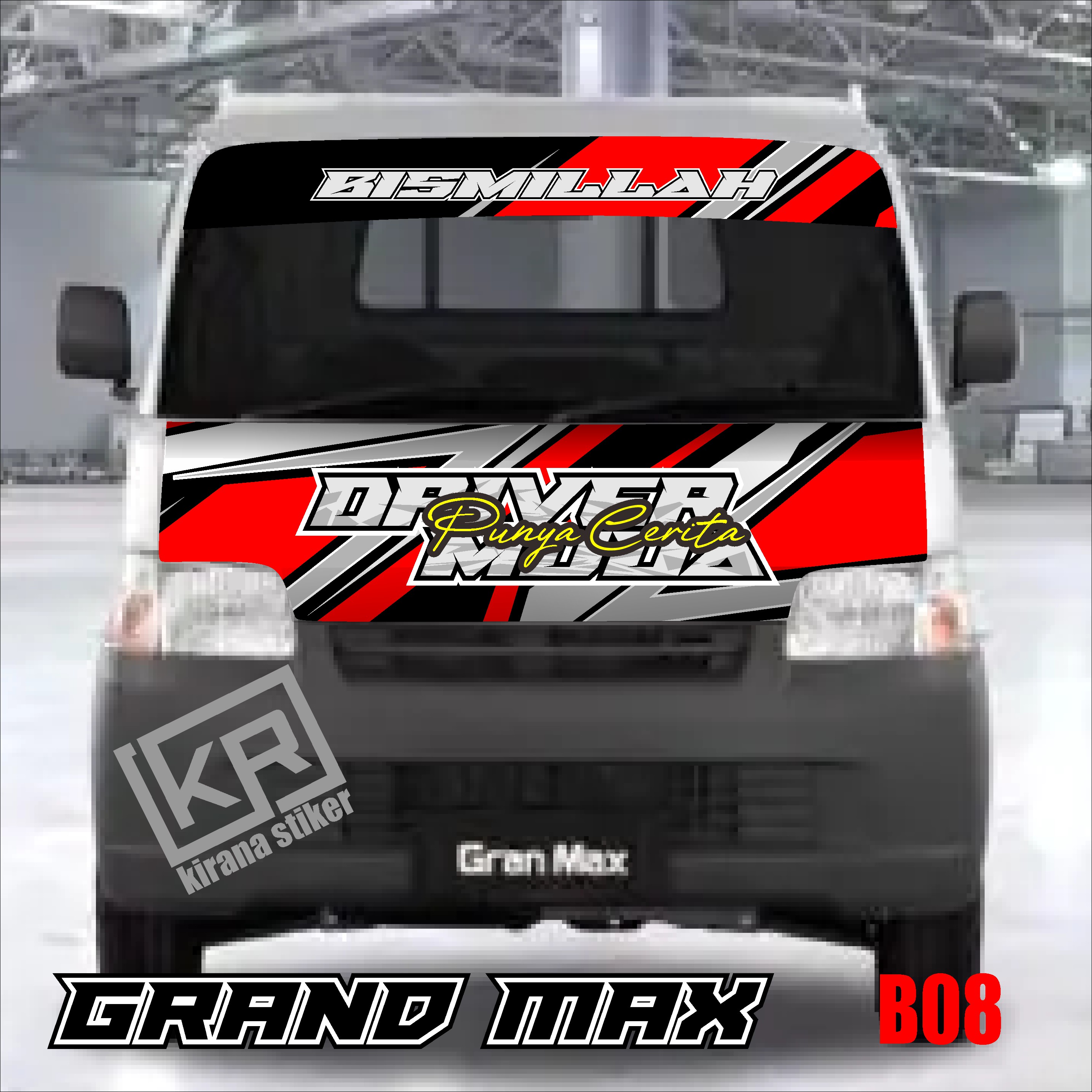 STIKER DECAL MOBIL GRANDMAX PICKUP / KAP DEPAN TWENTY TWO 08 | Lazada ...