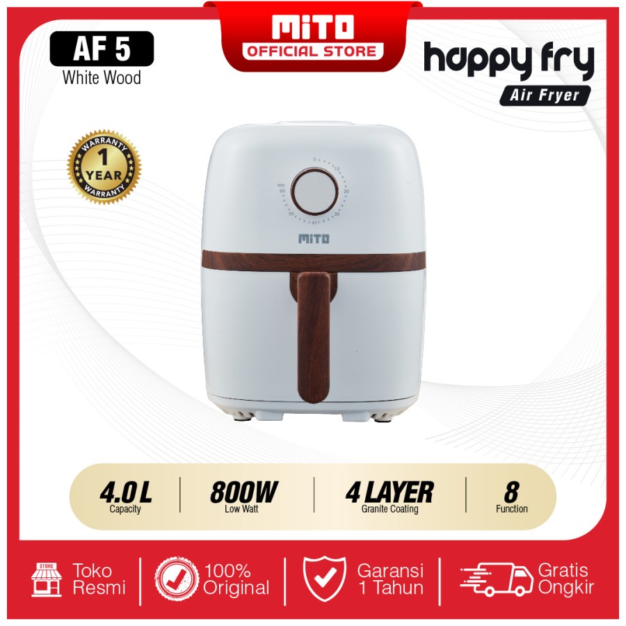 Digital Air Fryer AF5 Happy Fry 4L Mito | Lazada Indonesia