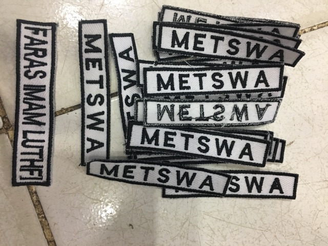 Bet bordir name tag/ nama seragam sekolah, kerja, dan lain-lain ...
