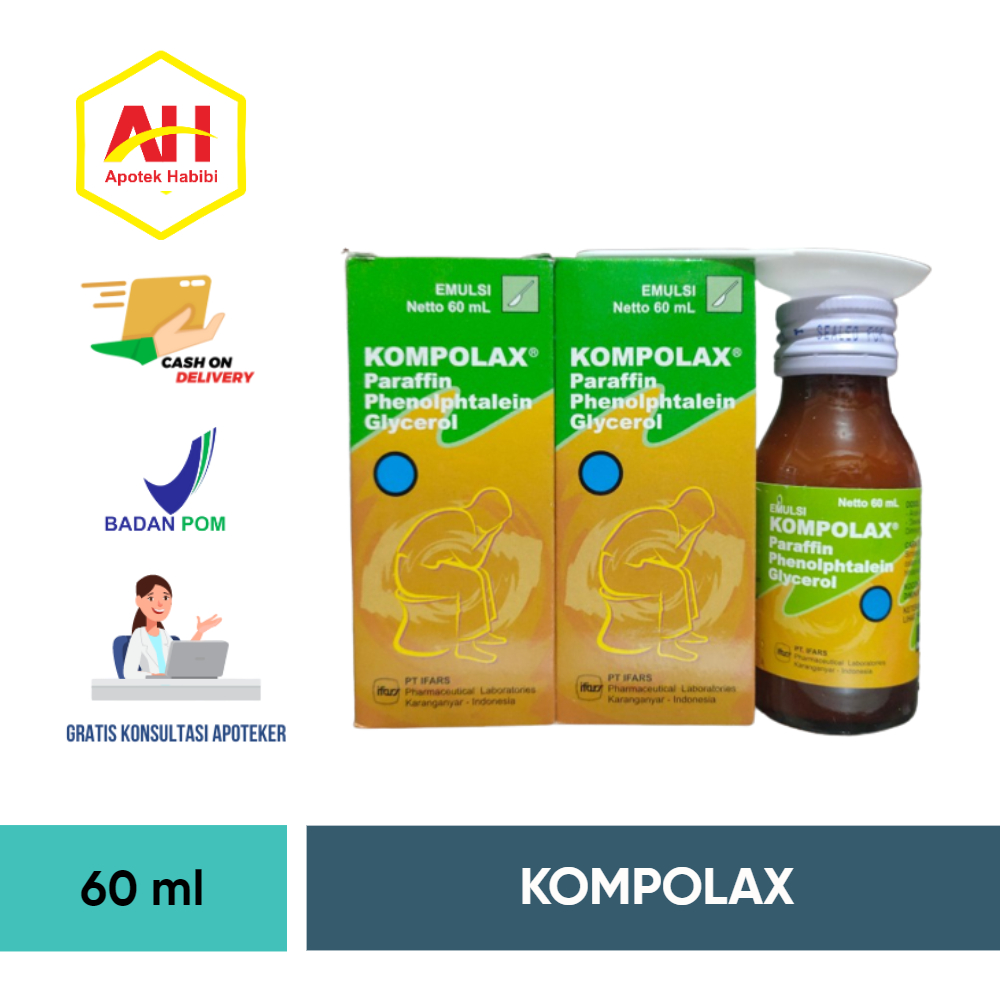 Kompolax Kompolak Compolak Compolax sirup 60ml pencahar , laksatif ...