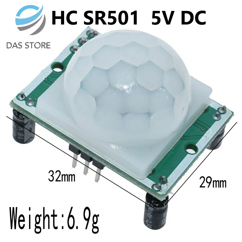 HC-SR501 modul PIR Motion Sensor HCSR501 HC SR501 Detector Gerak ...